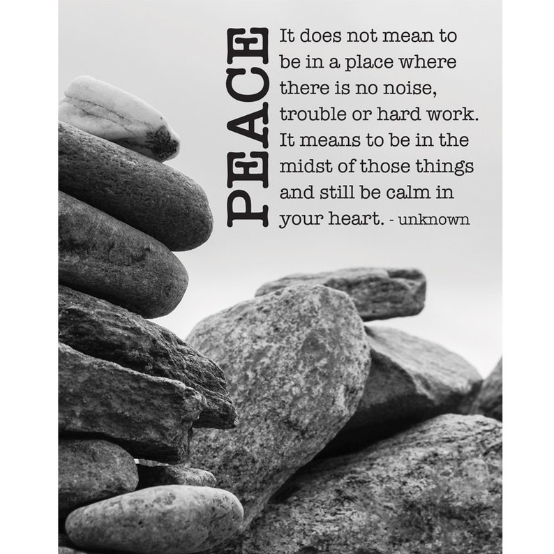 Peace... Be Calm in Your Heart - Inspirational and Motivational Quote ...