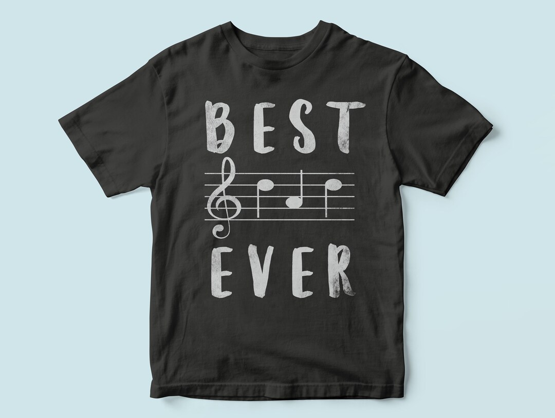 Best DAD Ever, DAD Music Note Shirt, Special and Surprise Gift for Dad ...