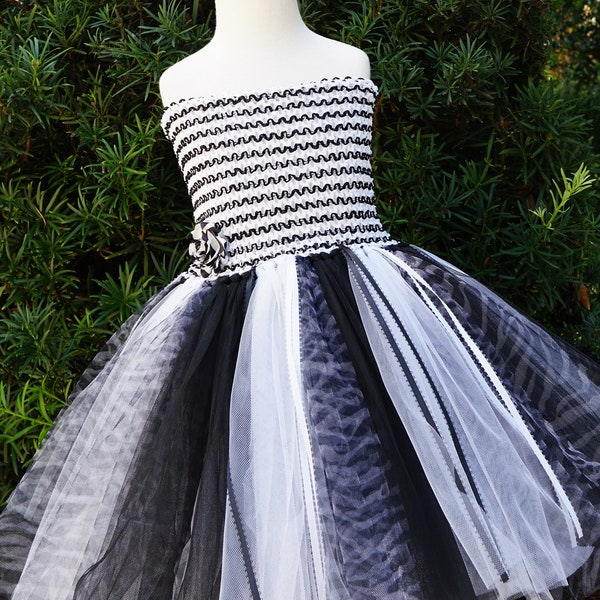 Zebra Tutu Dress - Etsy