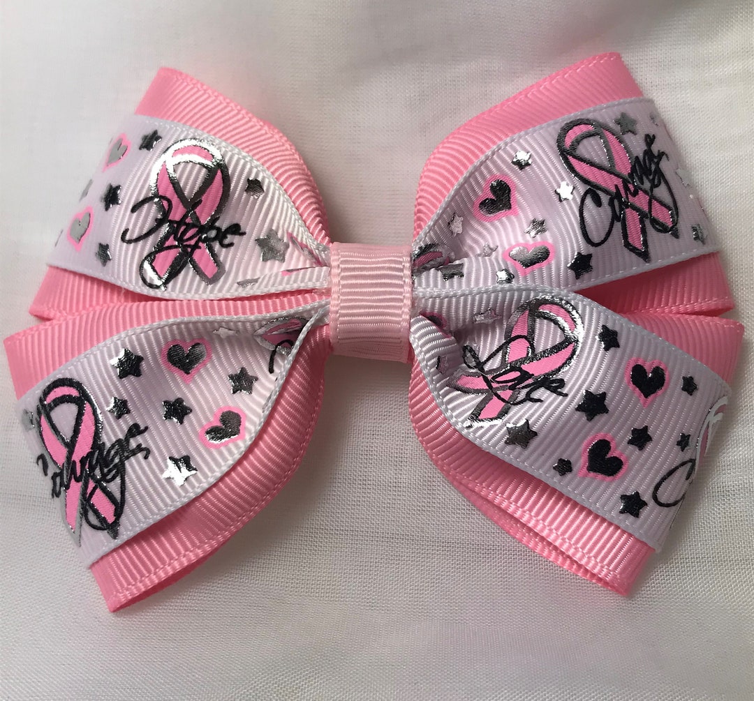Breast Cancer Bow, Breast Cancer Awareness, Pink Bows, Hope, Courage ...