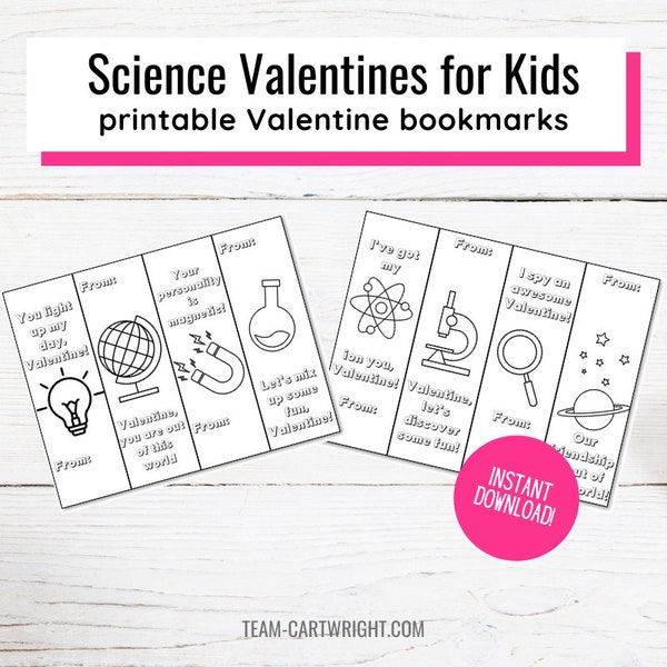Science Valentine - Etsy