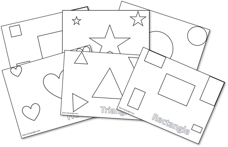 Shape Practice Play Doh Mats - Etsy