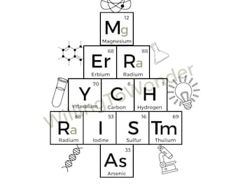 Merry Christmas SVG, Science Periodic Table SVG, STEM Svg - Etsy