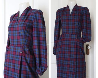 Blue Plaid Dress | Etsy