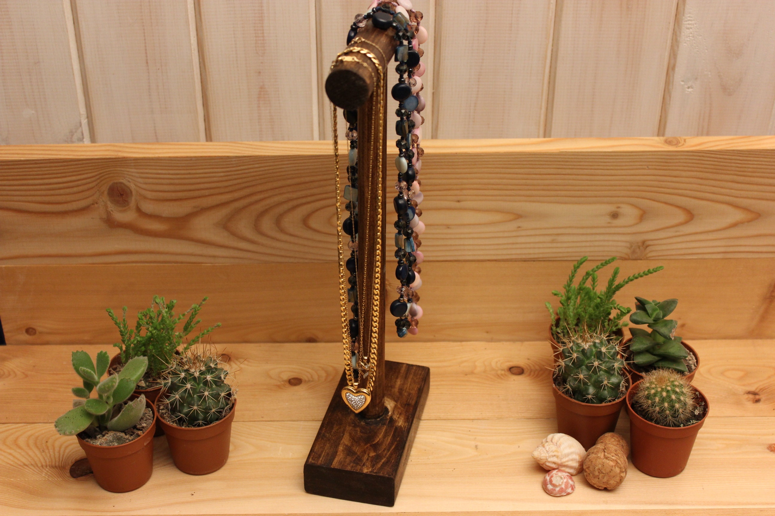 Wooden Necklace Stand T-bar Necklace Stand Jewellery Stand - Etsy