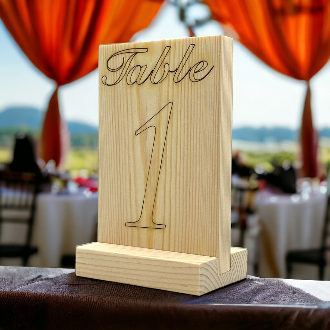 Table Top Numbers for Weddings Restaurants or Parties Double Sided ...
