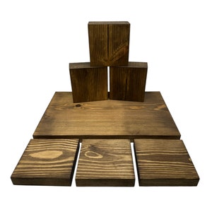 Wooden Block Display 7 Piece Set - Etsy UK