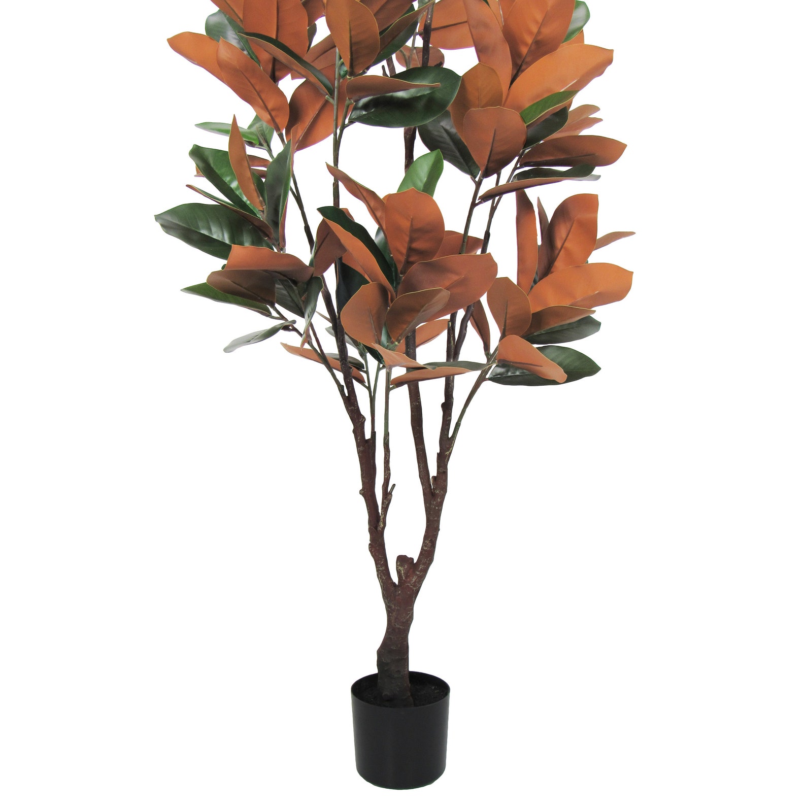 Artificial Magnolia Leaf Tree in Black Pot Faux Magnolia | Etsy