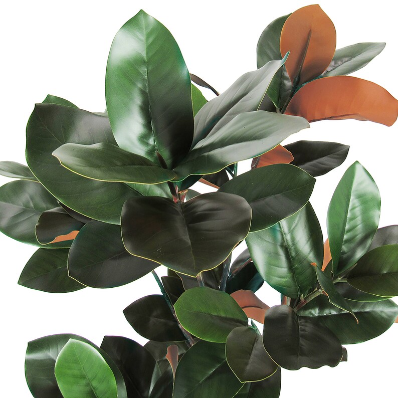 Artificial Magnolia Leaf Tree in Black Pot Faux Magnolia - Etsy