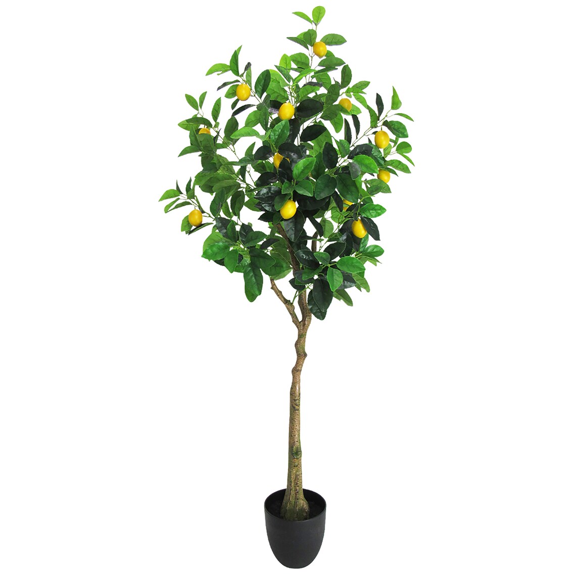 Real Touch Artificial Lemon Tree in Black Pot Faux Lemon | Etsy