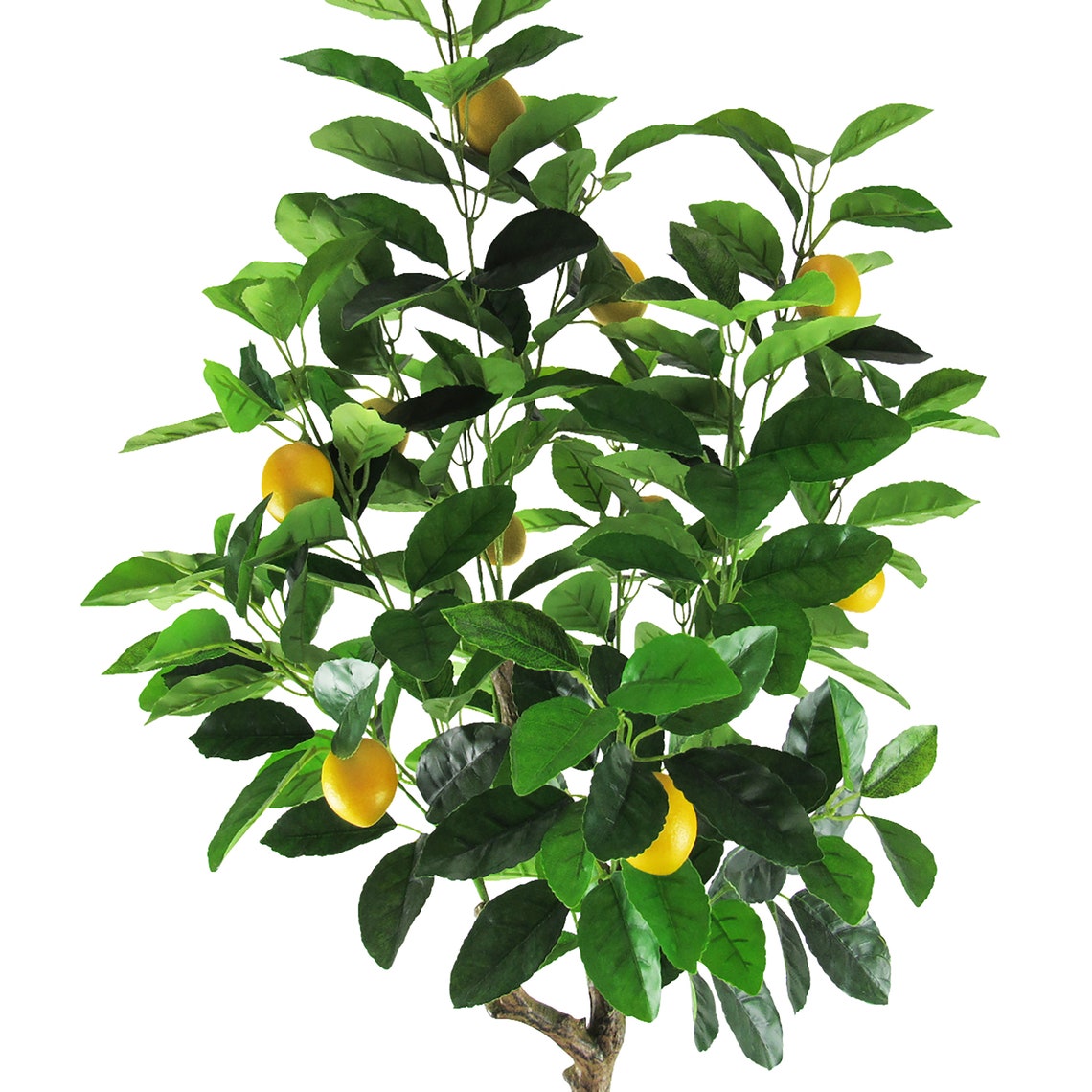 Real Touch Artificial Lemon Tree in Black Pot Faux Lemon | Etsy