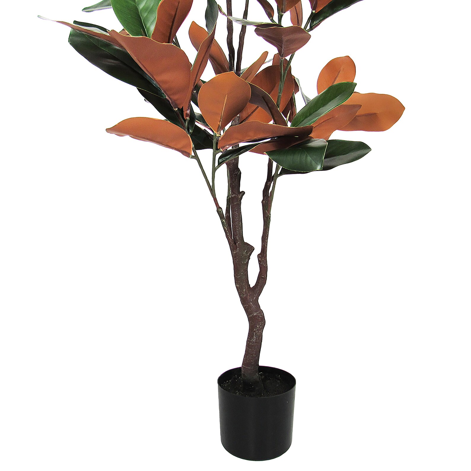Artificial Magnolia Leaf Tree in Black Pot Faux Magnolia - Etsy