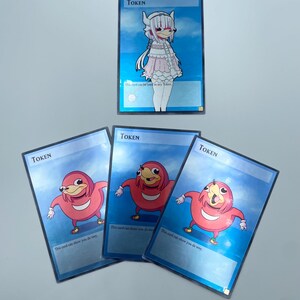 Knuckles Meme & Queen Yugioh Custom Handmade Foil Full Art Token Parody ...