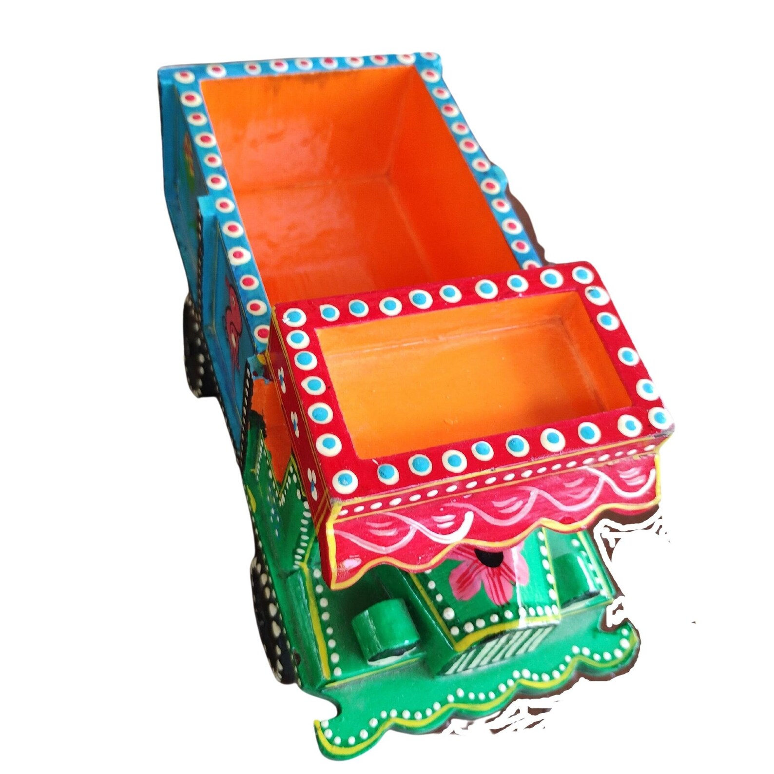 Hand Painted Wooden Indian Truck Decor Art Eid Diwali Gift, and for ...