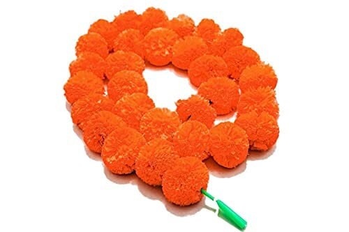 Artificial Marigold Flower Garland Strings for Decoration , Diwali ...