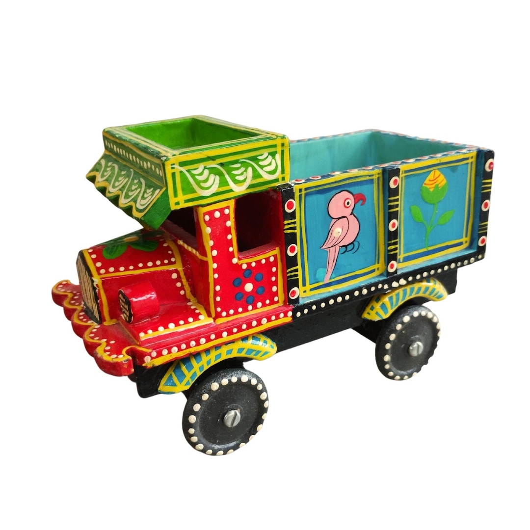 Hand Painted Wooden Indian Truck Decor Art Eid Diwali Gift, and for ...