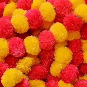 Artificial Marigold Flower Garland Strings for Decoration , Diwali ...