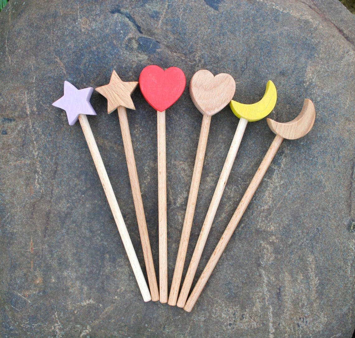 Montessori baby toys Magic wand Wizard wands Wooden | Etsy