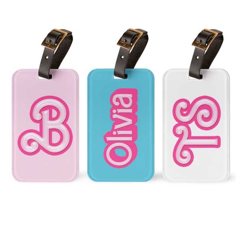 Monogram Luggage Tag - Etsy