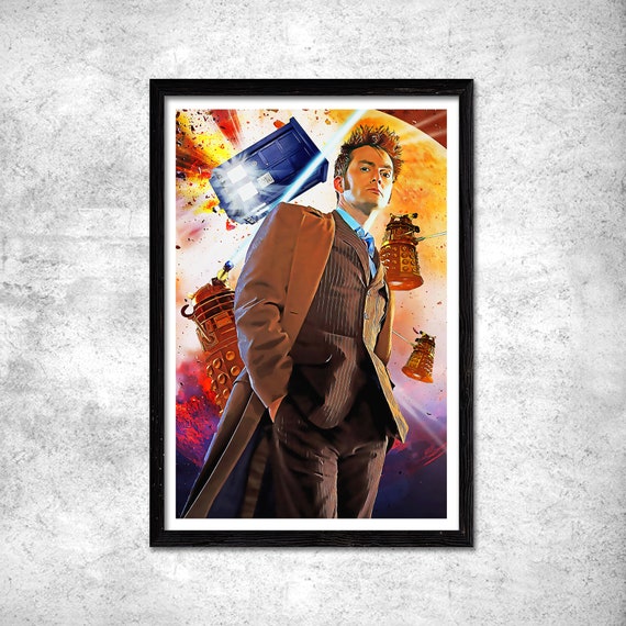 Doctor Who Poster Tardis. Poster David Tennant Seasons 2 to 4. - Etsy