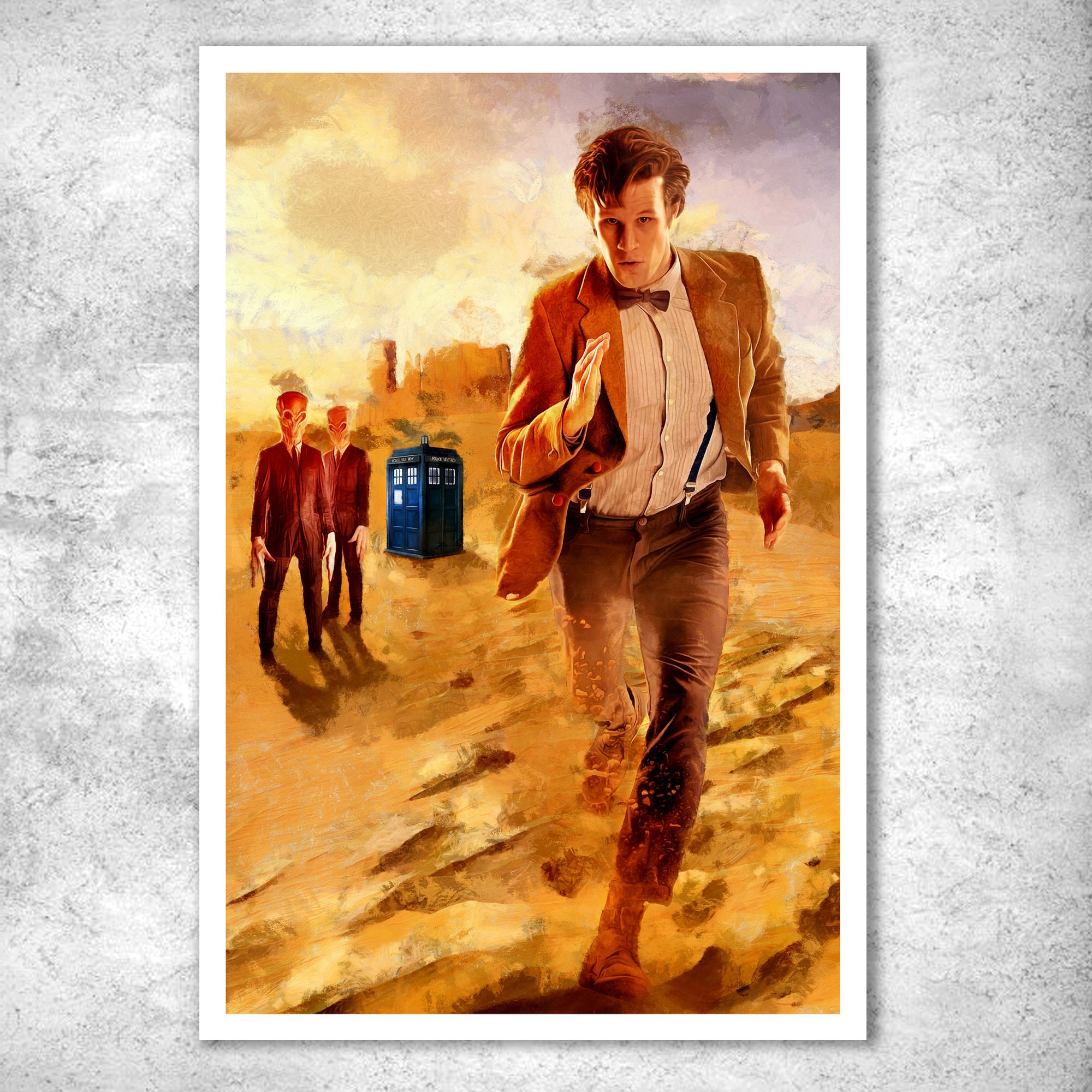Doctor Who Poster Tardis. Matt Smith Doctor Who Time Lord Wall - Etsy