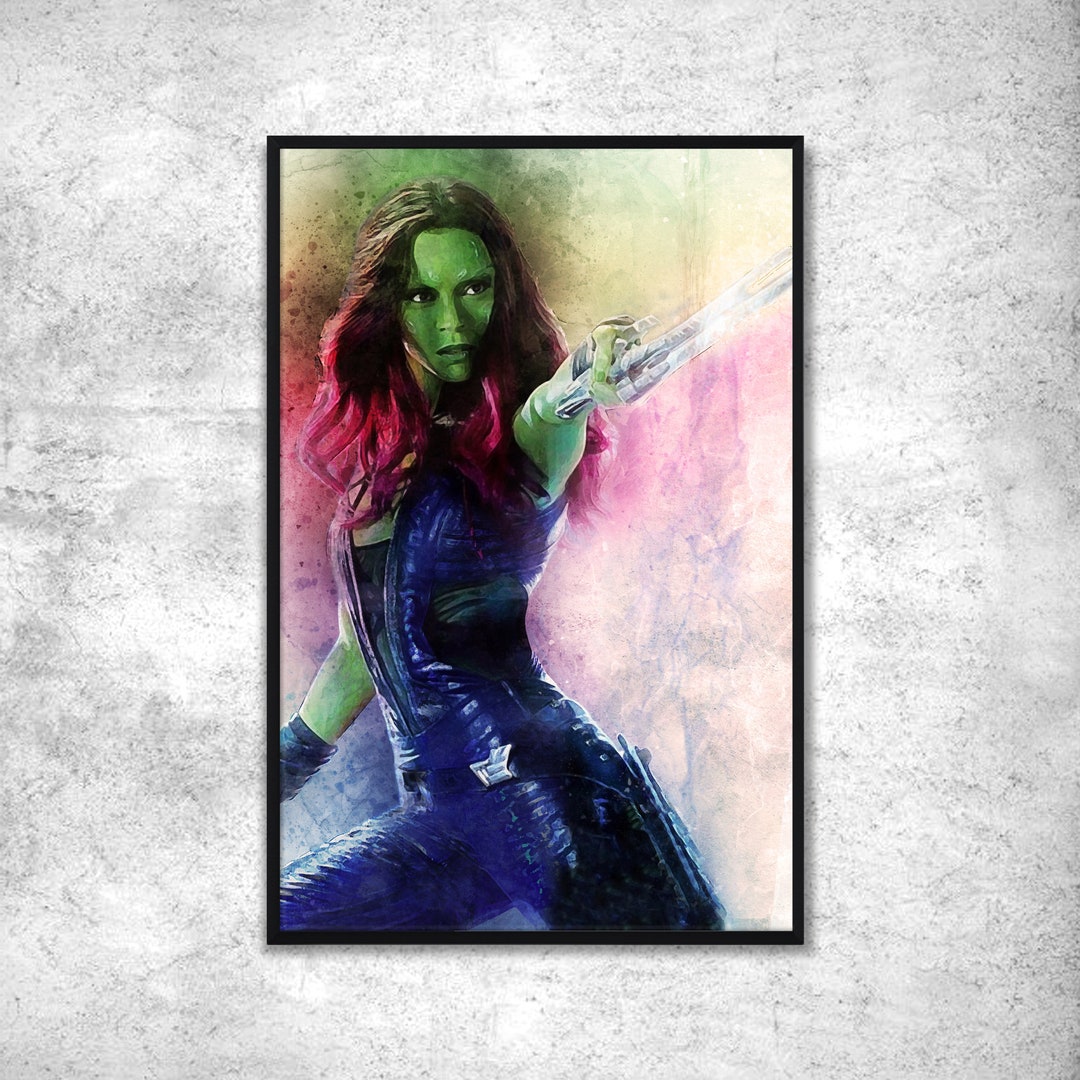 Gamora Poster Marvel and Guardians of the Galaxy Poster. Marvel Wall ...