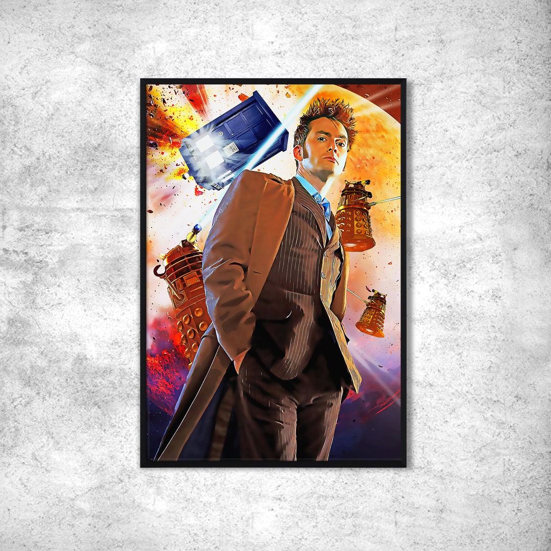 Doctor Who Poster Tardis. Poster David Tennant Seasons 2 to 4. Time ...