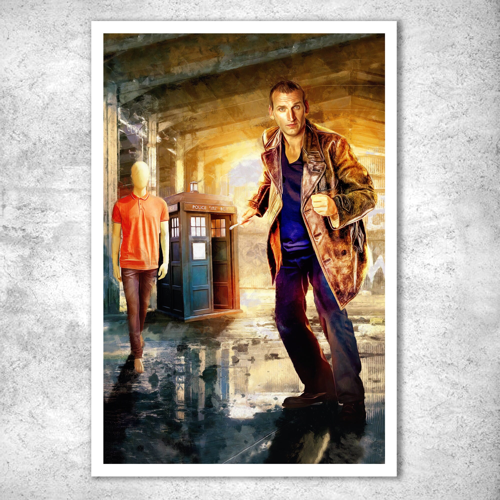 Doctor Who Poster Tardis. Christopher Eccleston Doctor Who - Etsy Australia