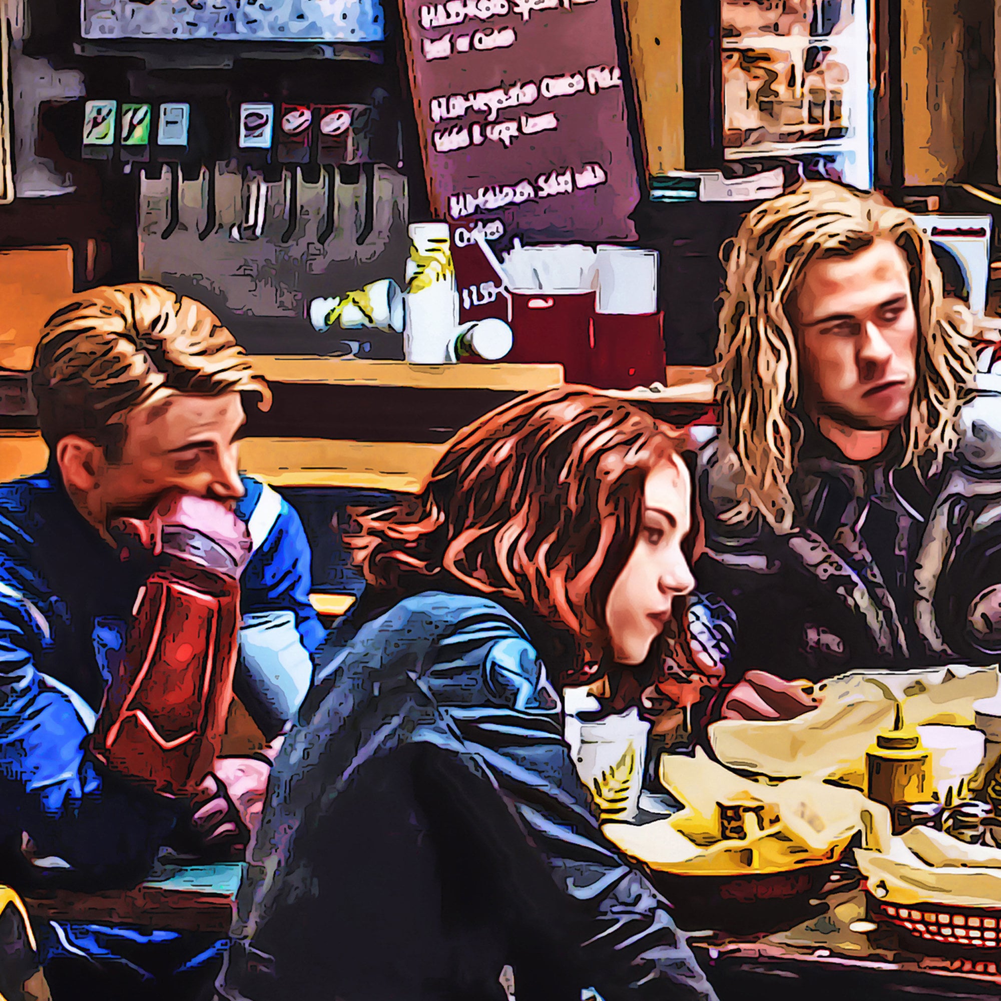Poster Marvel Avengers Shawarma. Marvel Wall Art. Poster Art Iron Man ...