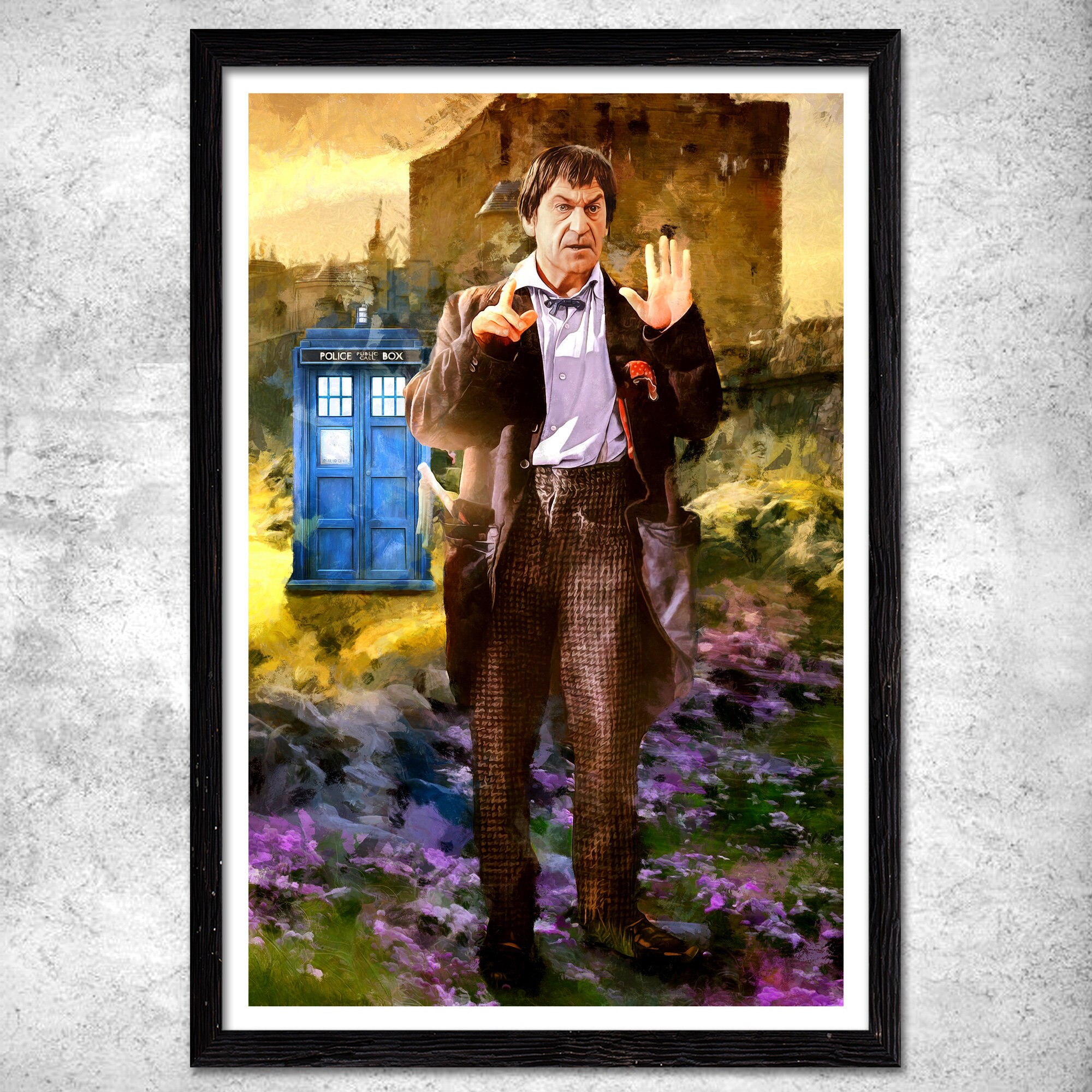 Patrick Troughton Doctor Who Poster Tardis. Doctor Who Time - Etsy