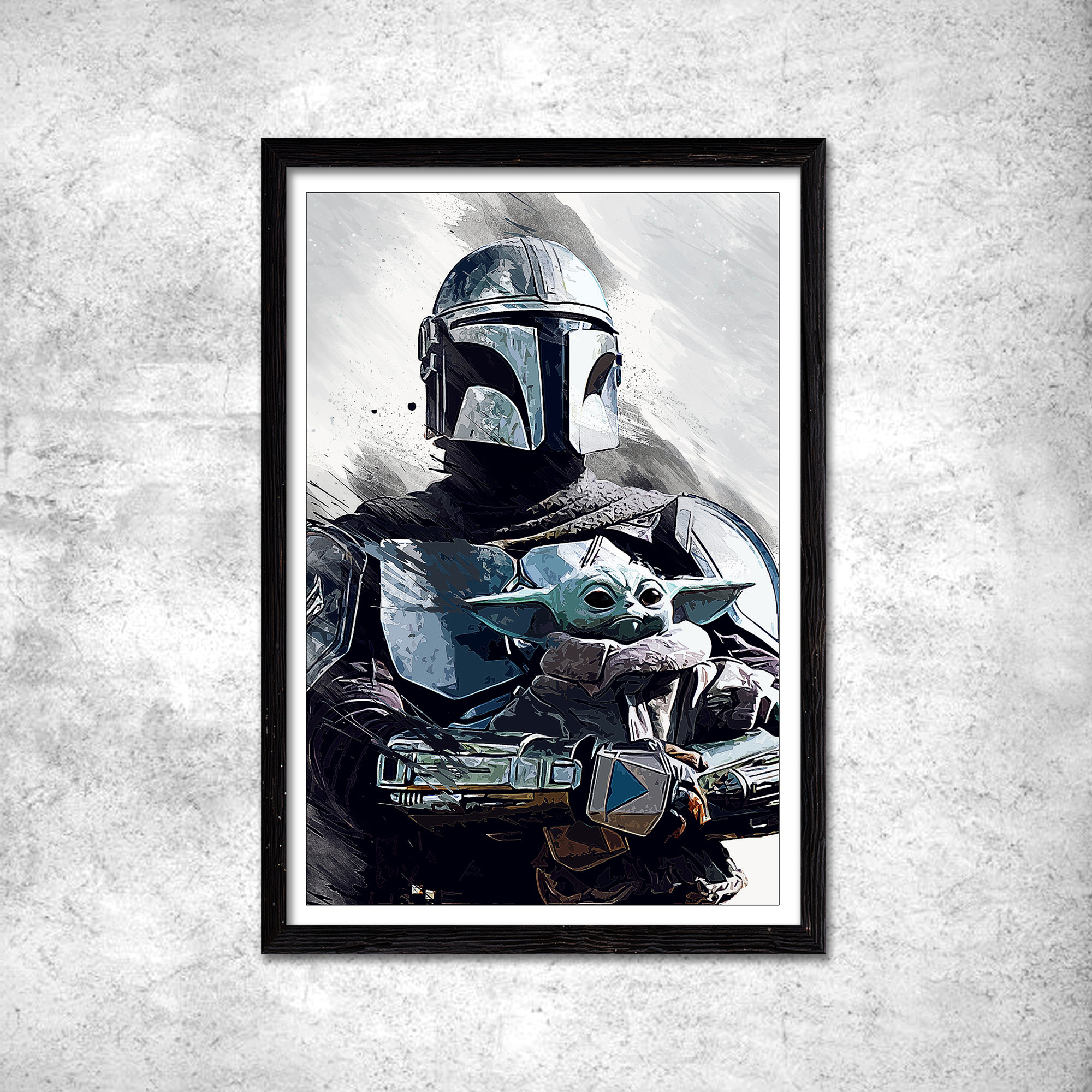 Mandalorian Poster the Mandalorian and Grogu . Poster Star - Etsy