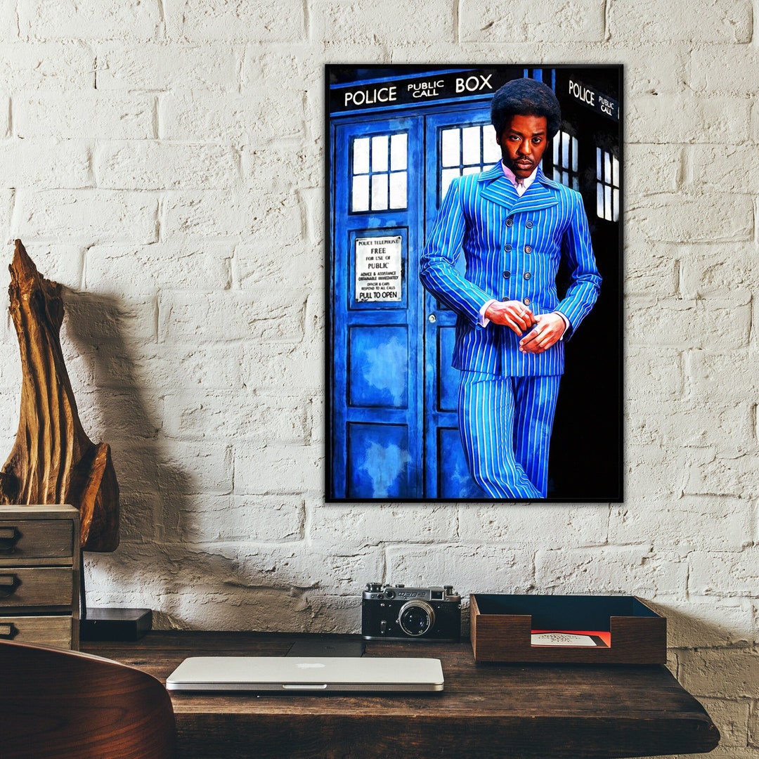 Ncuti Gatwa Doctor Who Poster Tardis Poster. Doctor Who Poster Wall Art ...