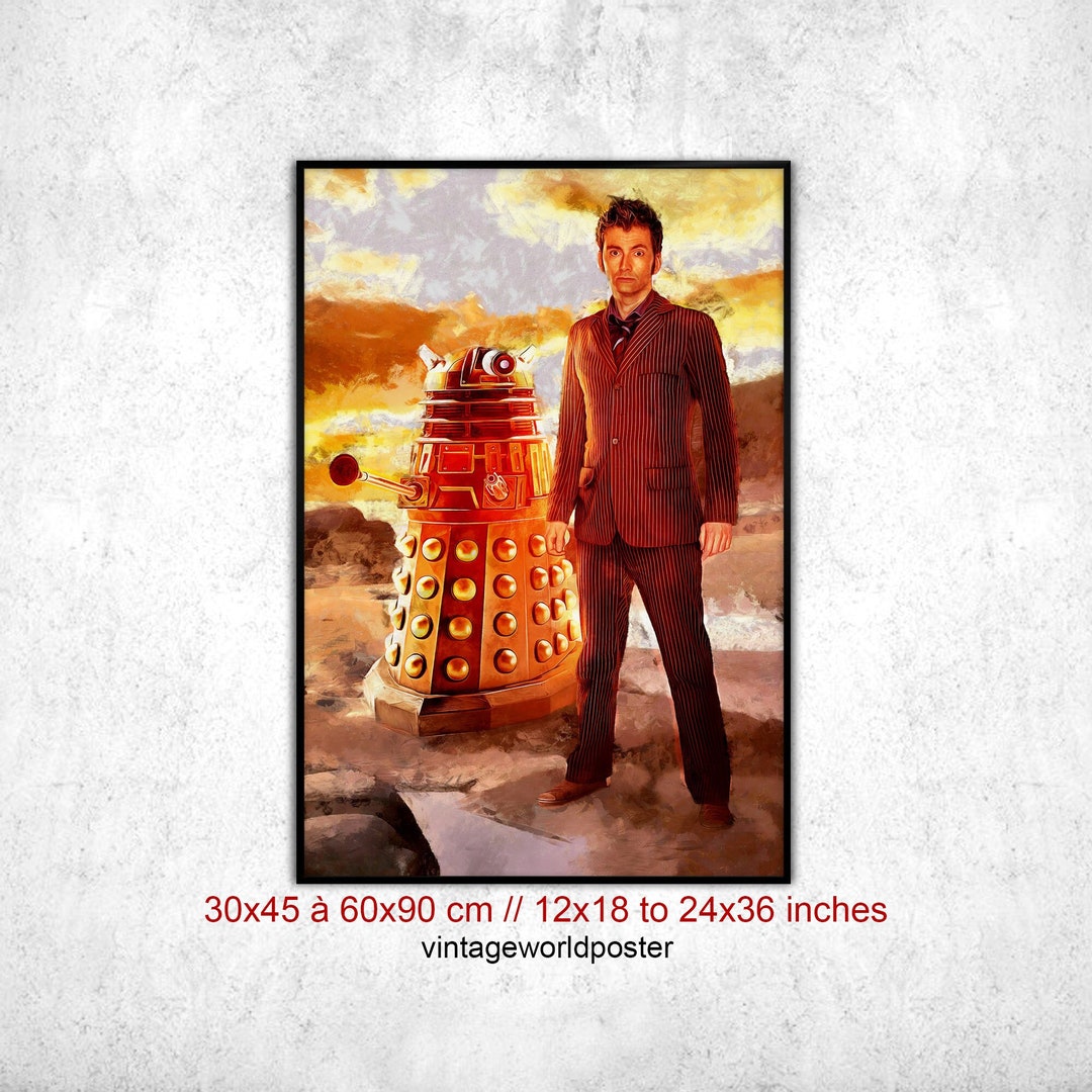 Doctor Who Poster Tardis. David Tennant Doctor Who Time Lord Wall Art ...