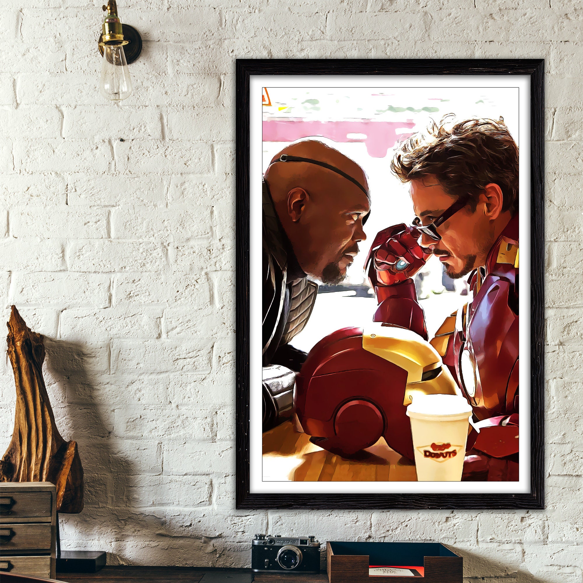 Iron Man Tony Stark VS Nick Fury Poster Marvel Avengers. This - Etsy