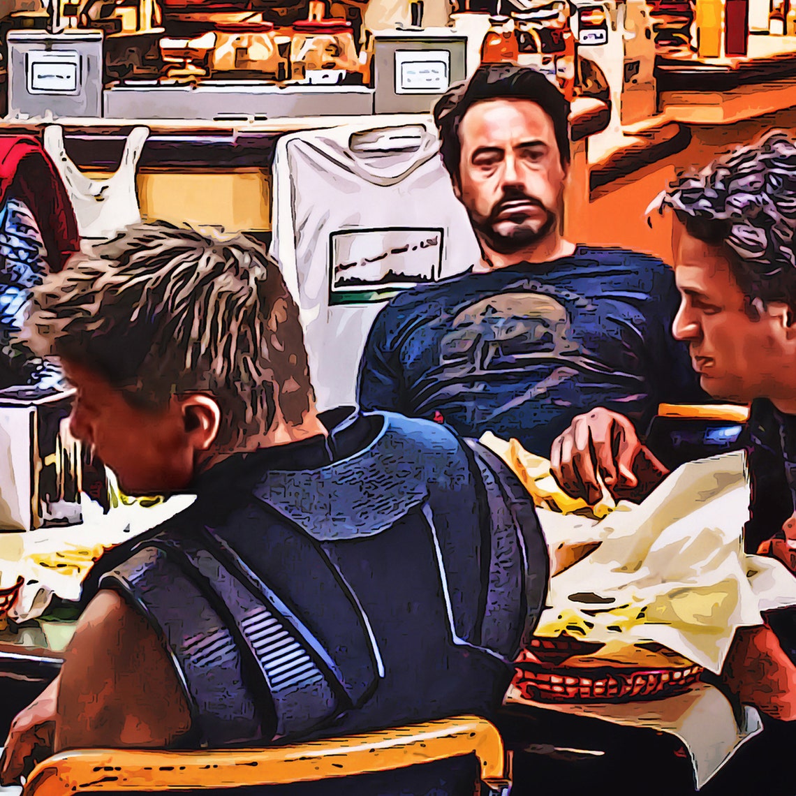 Poster Marvel Avengers Shawarma. Marvel wall art. Poster Art - Etsy.de