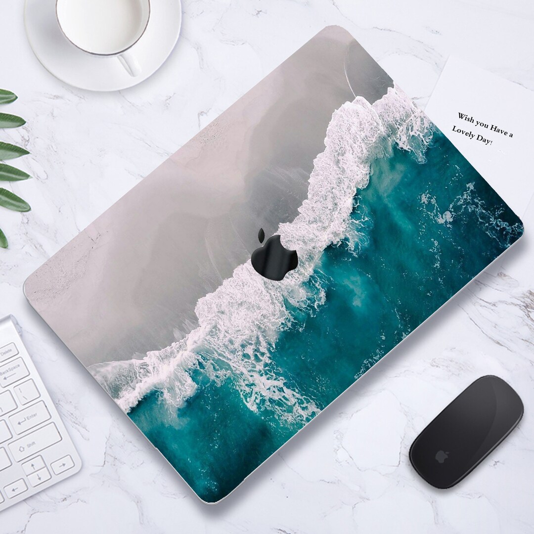 Ocean Beach Wave Painting Hard Laptop Case Art Sea Waves - Etsy