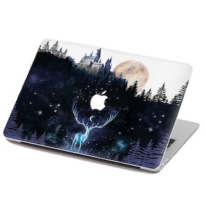 Magic Castle Painting Laptop Case Hard Rubberized Deer Castle Magic ...