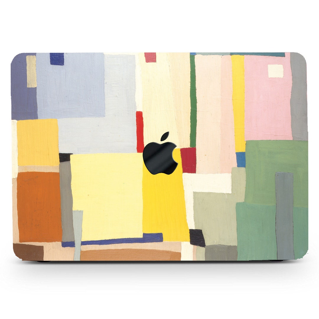 Geometric Abstract Print Hard Laptop Case Modern Geometry Art Painting ...