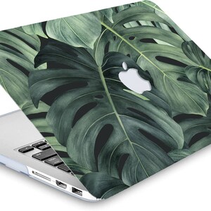 Tropical Palm Leaf MacBook Case Cover + Keyboard Skin - Etsy