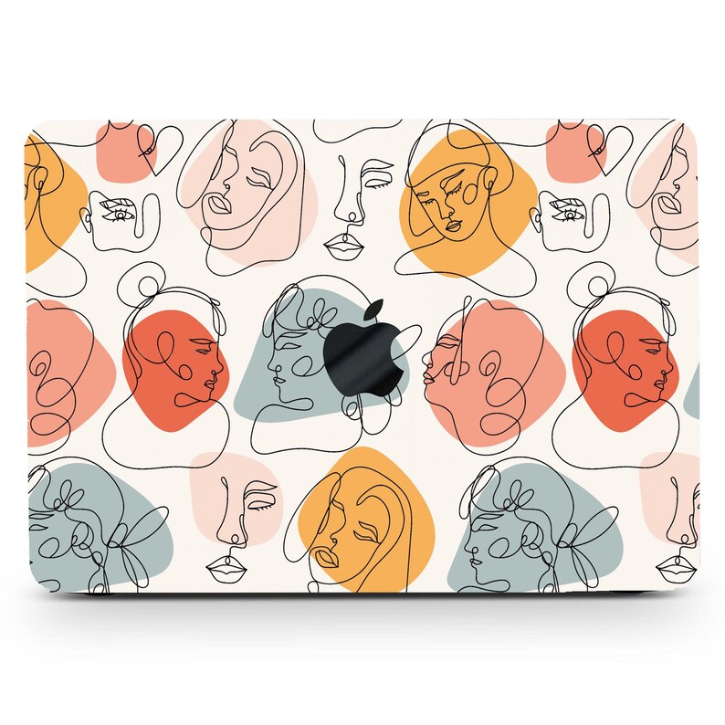 Ladies Faces Hand Painting Hard Rubberized Laptop Modern Patel - Etsy ...