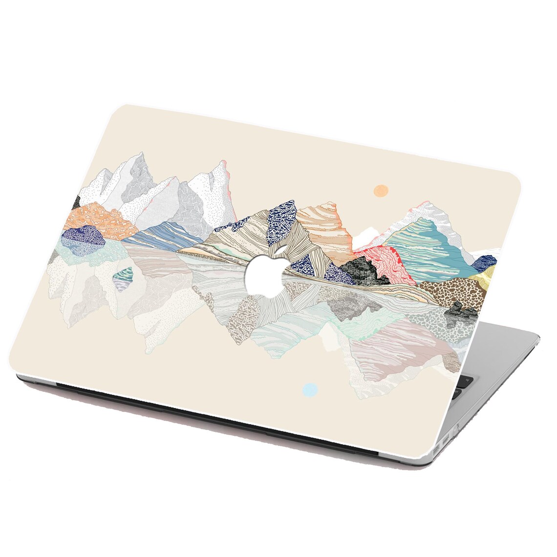 Landscape Painting Hard Laptop Matte Case Hand Draw Mountains - Etsy