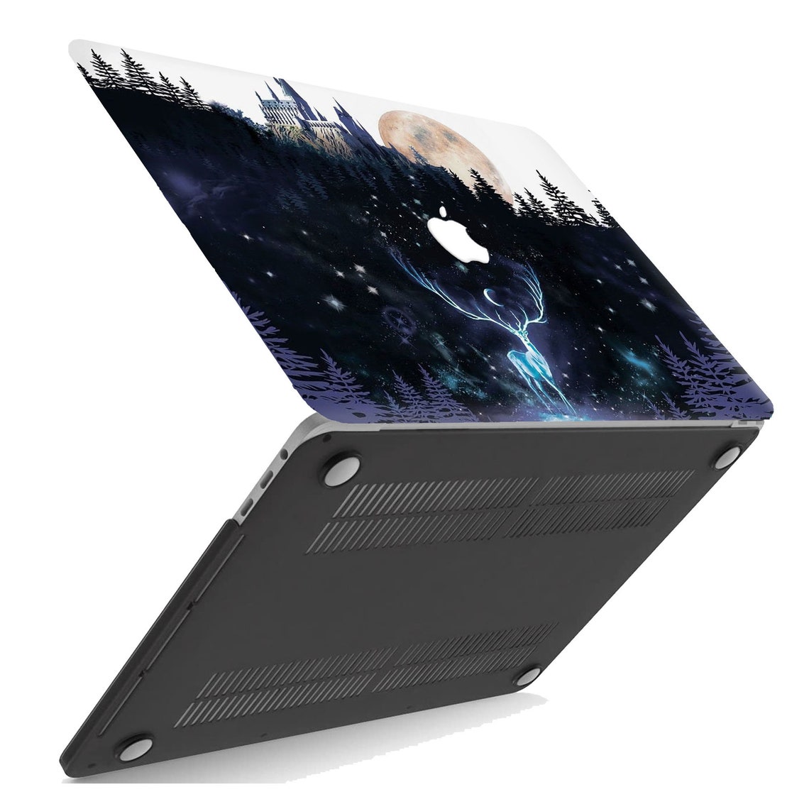 Magic Castle Painting Laptop Case Hard Rubberized Deer Castle | Etsy