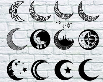 Moon svg | Etsy
