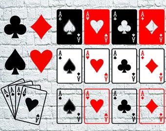 Playing cards svg | Etsy