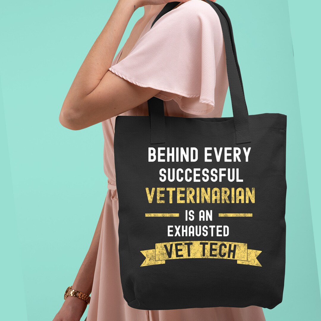 Successful Vet Exhausted Vet Tech Tote Bag Shoulder Bag Cat - Etsy