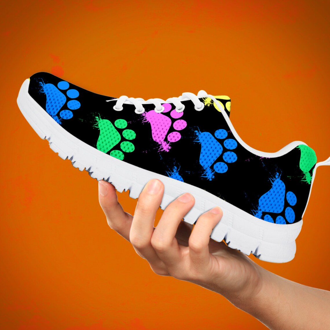 Pawprint Womens Sneakers Veterinary Sneakers Animal Lovers - Etsy