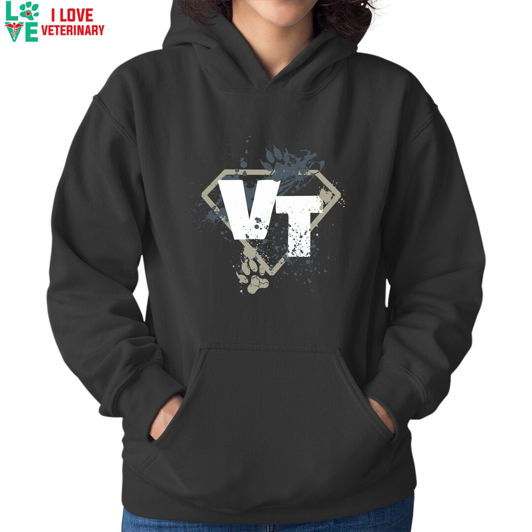 Vet Tech Superhero Hoodie or Crewneck Vet Tech Gift - Etsy