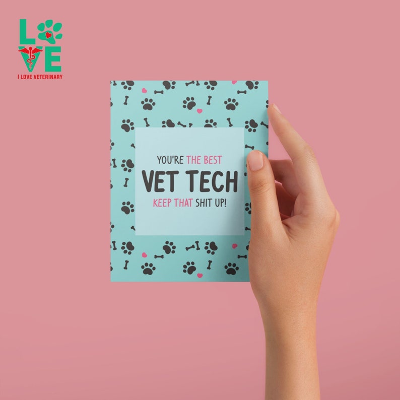 Happy Vet Tech Week Set of 10 Cards, Gift for Vet Tech, Appreciation ...