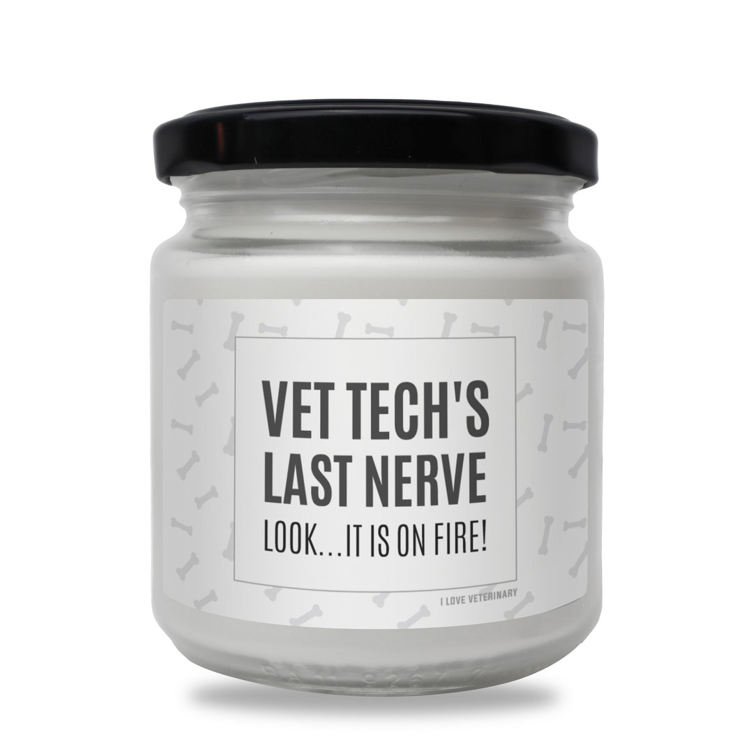 Funny Vet Tech Gift, Vet Tech Week, Scented Soy Candle, Veterinary ...