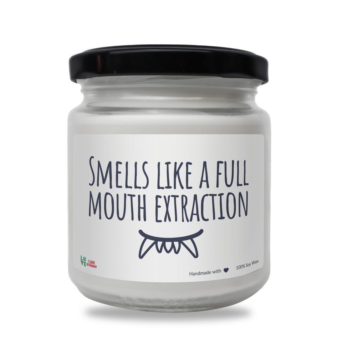 Smells Like a Full Mouth Extraction Scented Soy Candle, Veterinarian ...